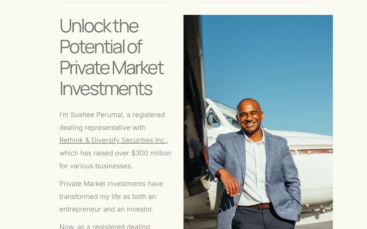 Private Market Investments with Sushee Perumal